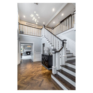 New Construction, Transitional Interior - Transitional - Staircase ...