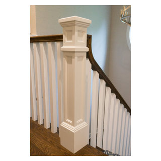 Newell post and stair rail - Craftsman - Staircase - Chicago - by Jody ...