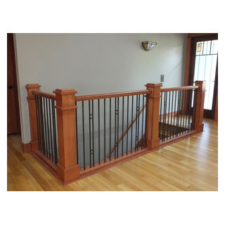 Open Craftsman Stair Railing - Craftsman - Staircase - Other | Houzz