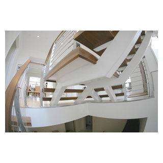 Open Riser Stairs - Modern - Staircase - DC Metro - by IDS Metals / Ar2 ...