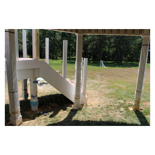 Out Door Curved Stringer Project - Traditional - Staircase - DC Metro ...