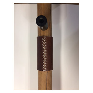 Overlapped Leather wrapped handrail - Rustic - Staircase - Other - by ...