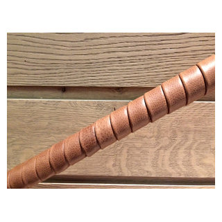 Overlapped Leather wrapped handrail - Rustic - Staircase - Other - by ...