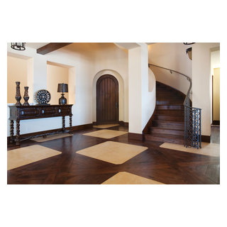 Parquet - 地中海 - 階段 - オレンジカウンティ - Gaetano Hardwood Floors, Inc. | Houzz ...
