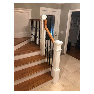 Pine Beach Mega Metal - Transitional - Staircase - New York - by Legacy ...