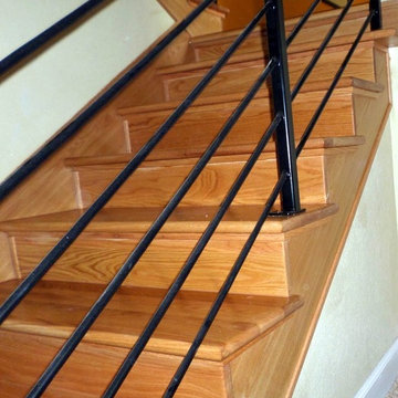 Red Oak Stair Railing - Photos & Ideas | Houzz