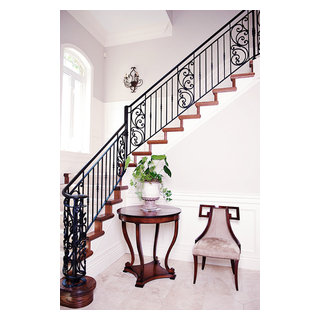 refined traditional - Victorian - Staircase - Other - by Blue Garnet ...