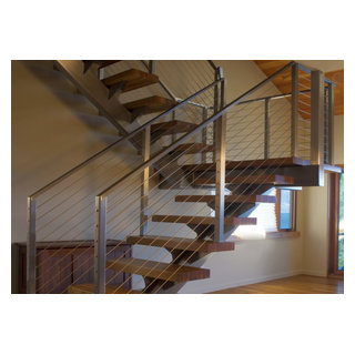 Residential Cable Railing - Modern - Staircase - Las Vegas - by Ultra ...