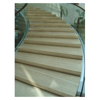 ROMAN TRAVERTINE STAIRS - Contemporary - Staircase - Rome - by Fratelli ...