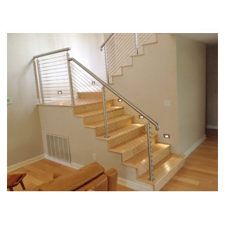 Round Stainless Steel Cable Stair Railing Bakersfield, CA ...