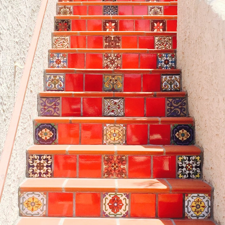 Fotos de escaleras | Diseños de escaleras con contrahuellas con ...