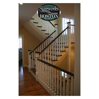 Scissor Stair - Traditional - Staircase - Boston - by Stairworks of ...
