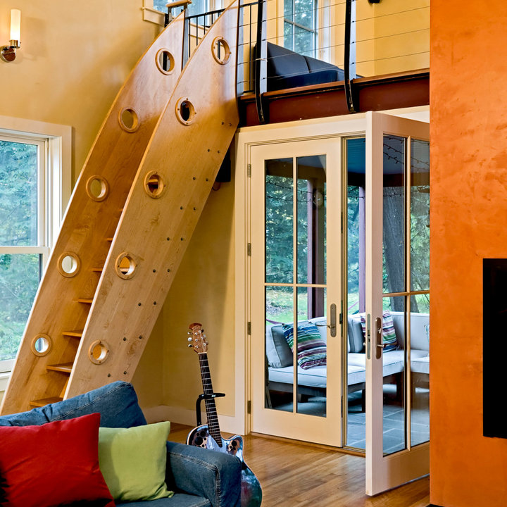Ship Ladder Stair To Attic - Photos & Ideas | Houzz