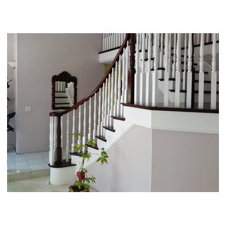 Side View - Traditional - Staircase - Los Angeles - by SoCal Stairs ...