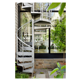 Spiral Staircase leading up to Terrace - Staircase - Baltimore - by ...