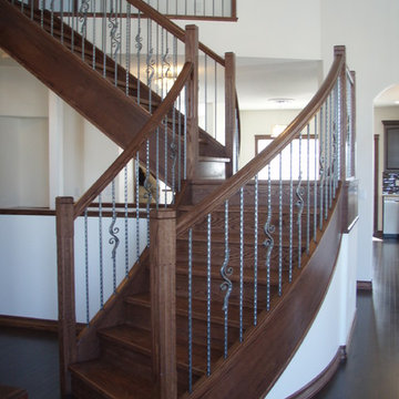 Split Landing Staircase - Photos & Ideas | Houzz