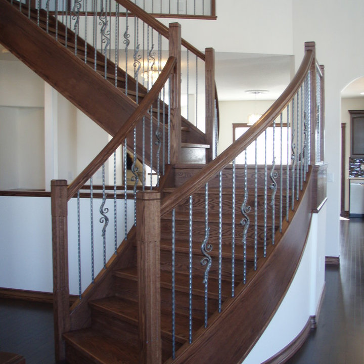 Split Landing Staircase - Photos & Ideas | Houzz