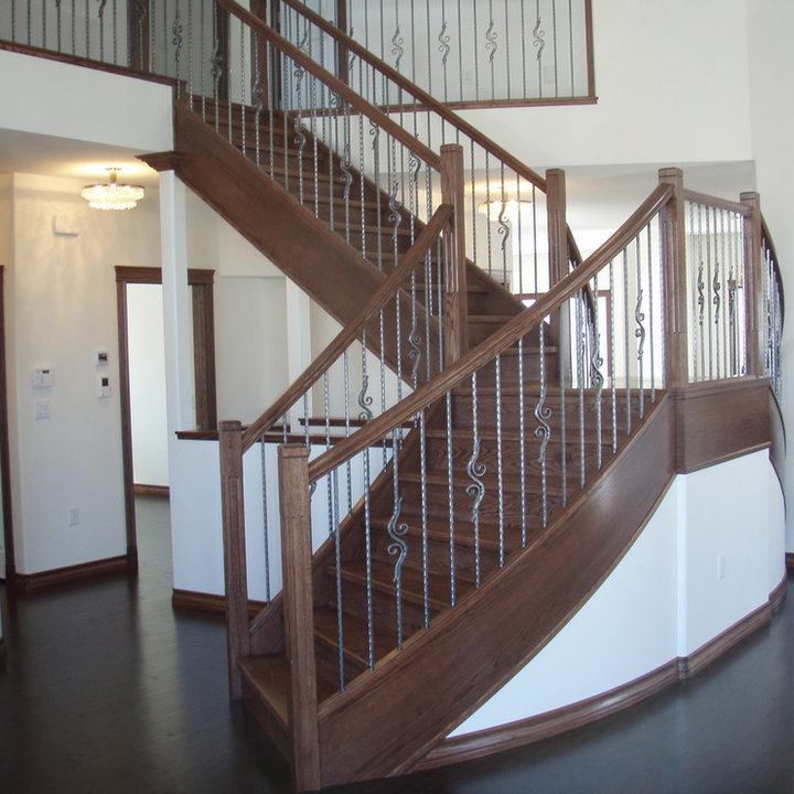 Split Landing Staircase - Photos & Ideas | Houzz