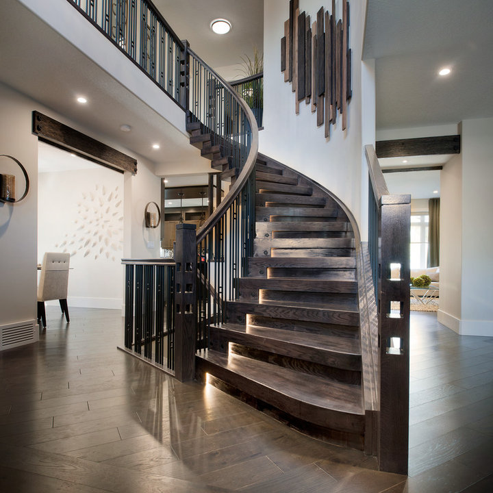 Curved Stair Rails - Photos & Ideas | Houzz