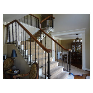Stair case upgrade - Traditional - Staircase - Chicago - by Fulton ...