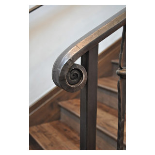 Stair Rail Volute Detail - Traditional - Staircase - Phoenix - by ...