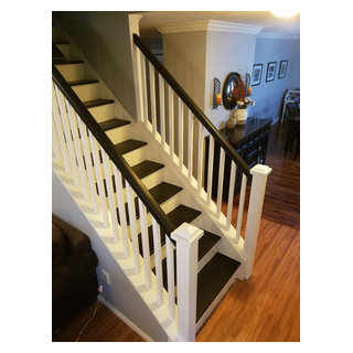 Stair Railing Update - Transitional - Staircase - New York - by The ...