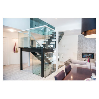 Stair Replacement Project - Contemporary - Staircase - Other - by AMD ...