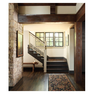Stair With Window - Transitional - Staircase - Austin - by Norris ...