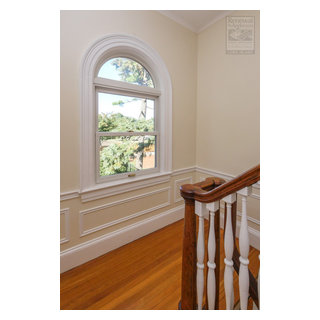Staircase with New Double Hung and Circle-Top Window - Staircase - New ...