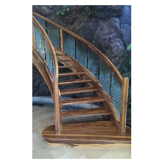 staircase - Tropical - Staircase - Hawaii - by wm grix art glass | Houzz