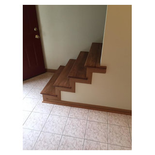 Stairs - before and after - Traditional - Staircase - Chicago - by ...