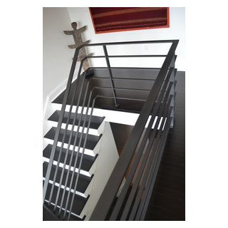 Stairs | Modern Mountain Home - Staircase - Other - by Charlton ...