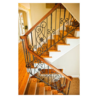 Sustainable Custom Interior Iron Railings - Traditional - Staircase ...