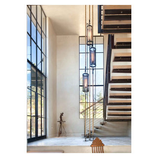 Thermal Steel - Mountain Ranch Modern - Contemporary - Staircase ...
