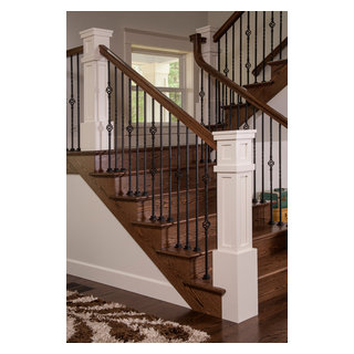Transitional Full Home Design & Build - Transitional - Staircase ...