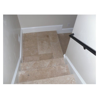 Travertine Stairs - Mediterranean - Staircase - Austin - by Designers ...
