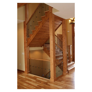 Trusses - Traditional - Staircase - Milwaukee - by Ascent Custom Homes ...