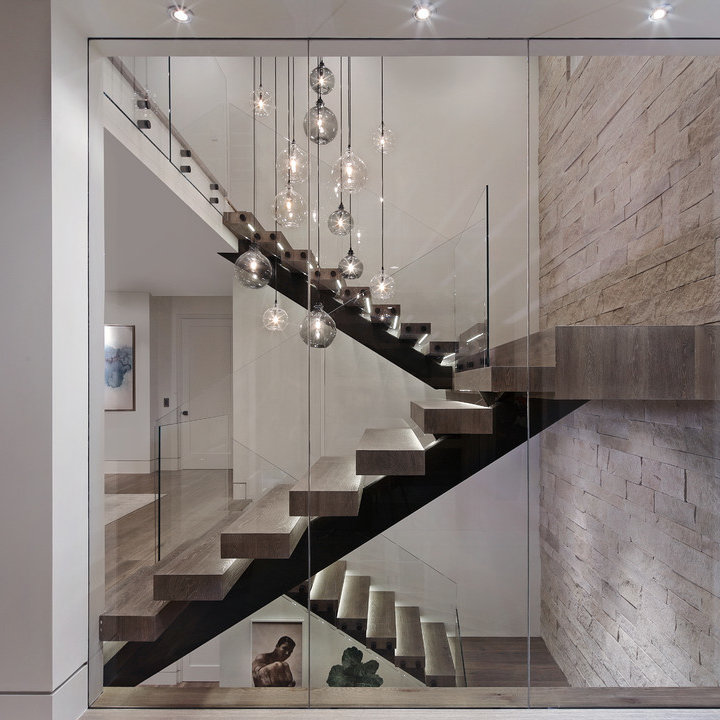 75 Glass Railing Staircase Ideas You'll Love - January, 2025 | Houzz