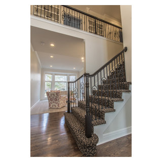 White Kitchen - Traditional - Staircase - Kansas City - by Chastain ...