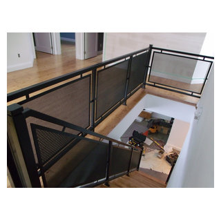 Wire Mesh Railings - Industrial - Staircase - Ottawa - by Branje Metal ...