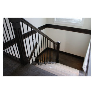 Wood Railings - Traditional - Staircase - Vancouver - by SI Custom ...