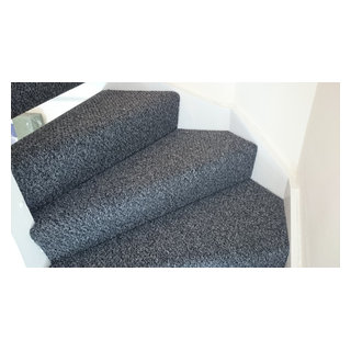 Wrap around stair carpet - Traditional - Staircase - Cheshire - by ...