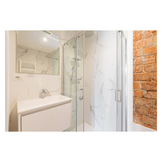 Bagno con mattoni a vista - Scandinave - Salle de Bain - Milan - par ...