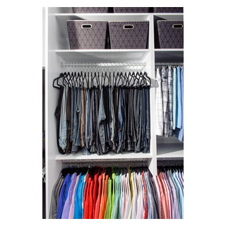 Double hanging with Elegance totes at the top - Contemporary - Wardrobe ...