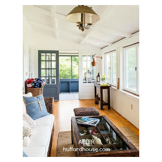 Before & After | Christian Slater Cottage - Beach Style - Sunroom ...