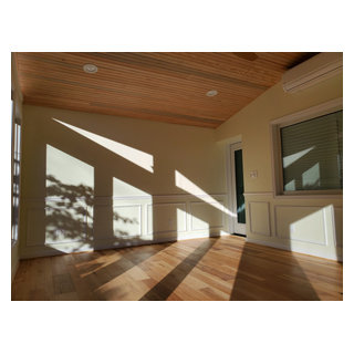 Brick Sun Room with Copper Roof and Gutters - Contemporary ...