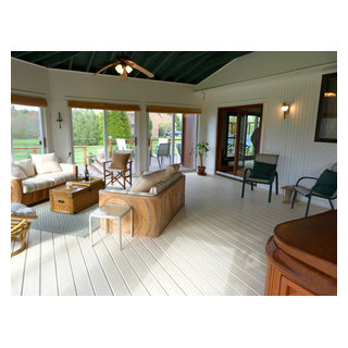 Contemporary Home Interior Redesign - Contemporary - Sunroom - Boston ...