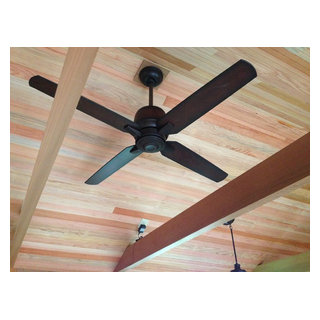 Custom Western Red Cedar Ceiling - Rustic - Sunroom - Boston - by MKB ...