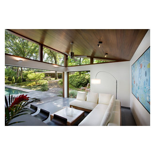 Nancy Creek Guesthouse and Pool - Modern - Living Room - Atlanta - by ...