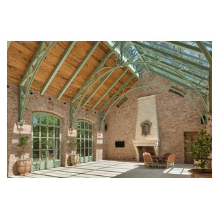 Pool House Conservatory - Industrial - Sunroom - Houston - by Newberry ...